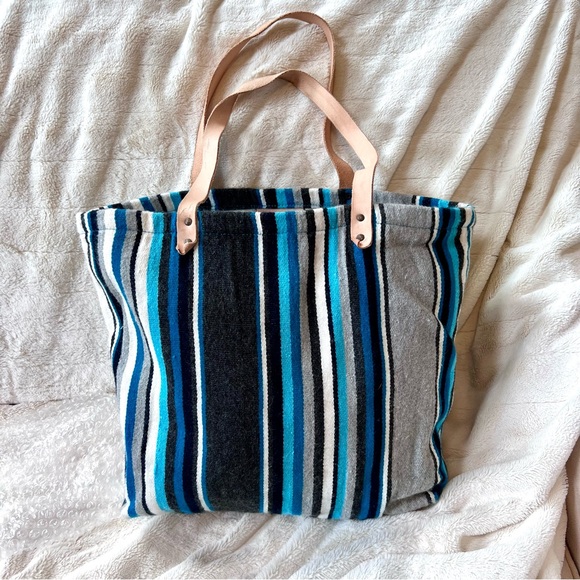 Rodan + Fields | Bags | Rodan Fields Large Striped Textile Tote Bag ...